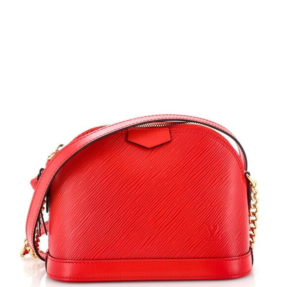 Louis Vuitton | Bags | Louis Vuitton Alma Chain Handbag Epi Leather ...